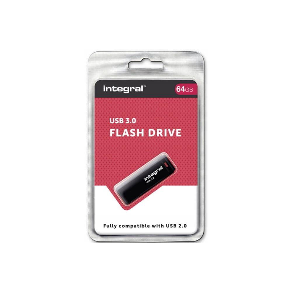 Integral flash drive 128GB USB 3.0 Black - 4GSM.COM