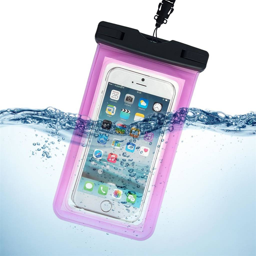 Waterproof phone bag pouch for pool pink - 4GSM.COM